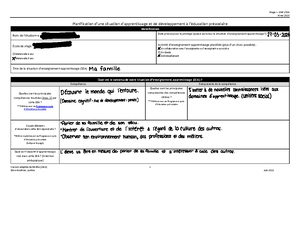 Planification d'une leçon (STAGE 1) - Planification de cours - date ...