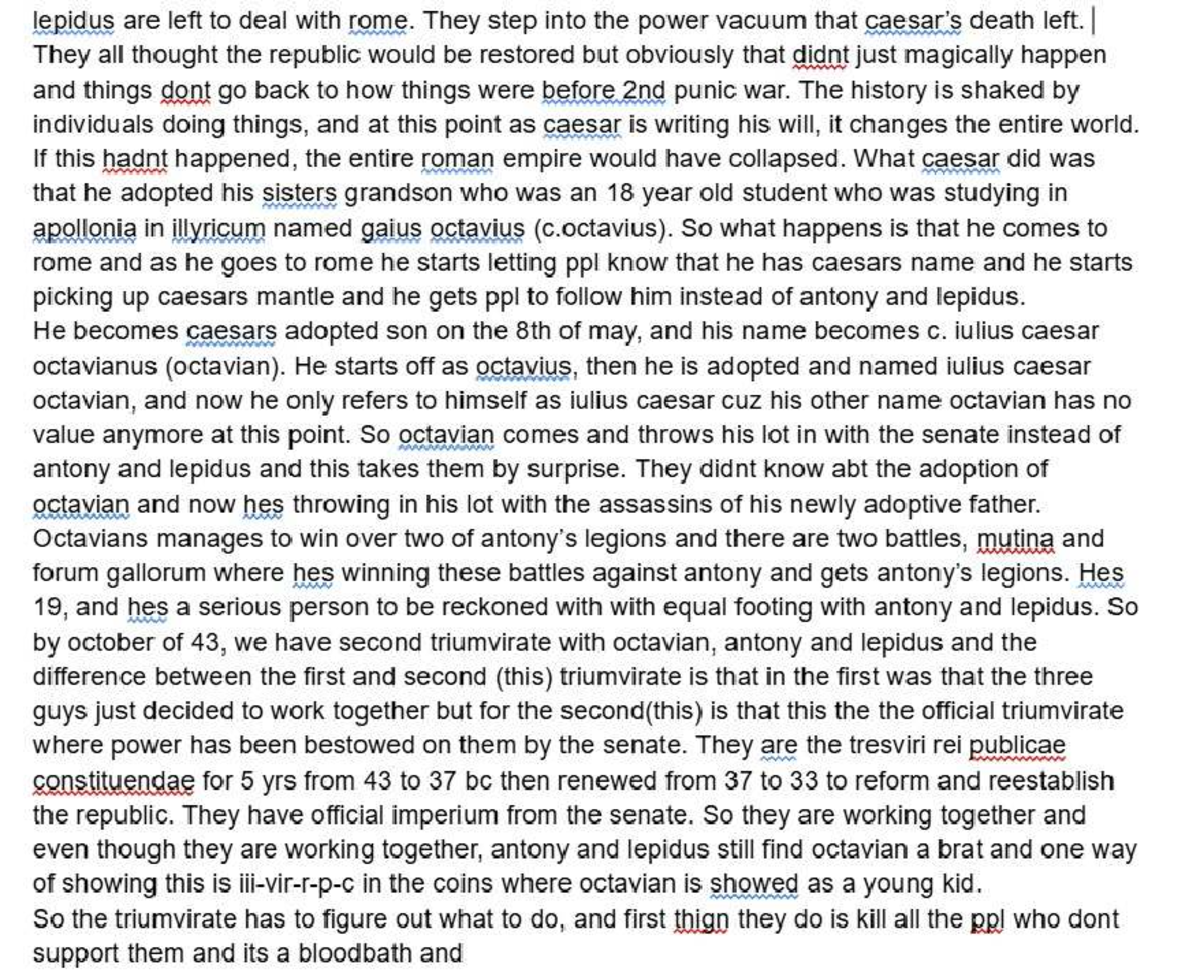 Roman History: The Rise of Octavian in the Second Triumvirate (HIST 201 ...