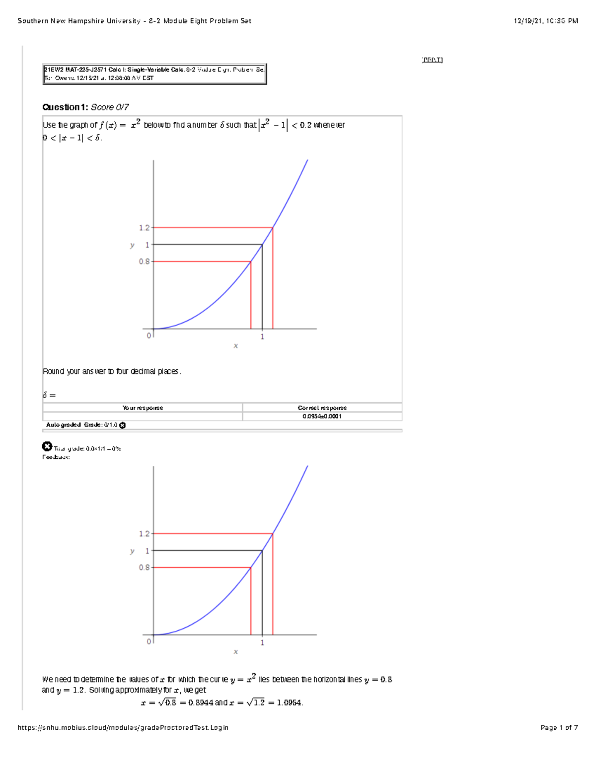 MAT-225-J2571 Calc I: Module Eight Problem Set Solutions - Studocu