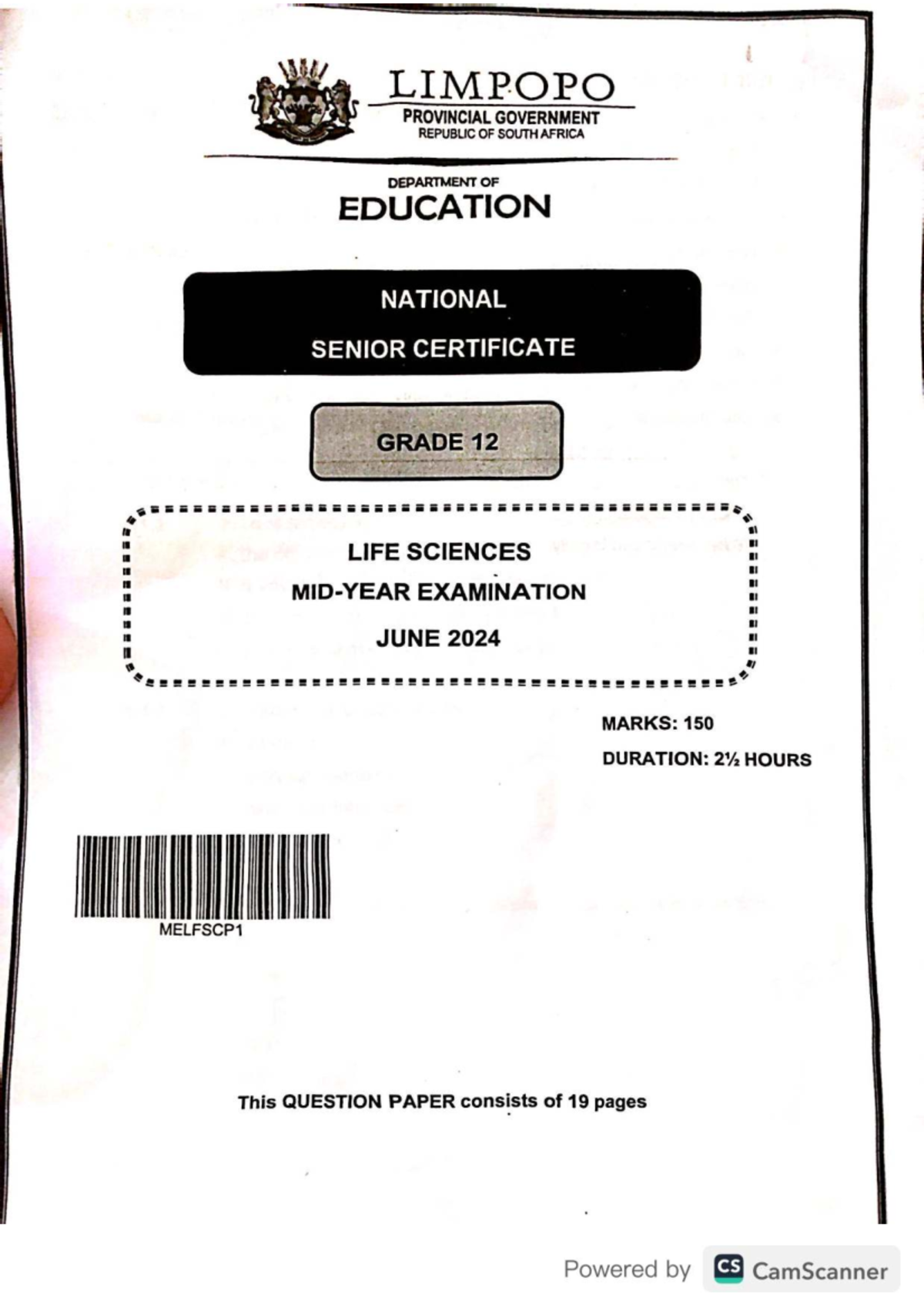 2024 GR 12 Life Sciences Limpopo June Exam Question Paper - Studocu