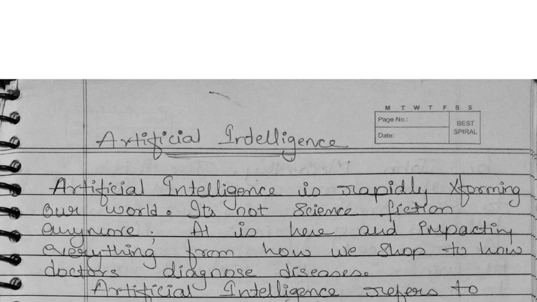 MTWTFSS AI Unit 01 Pt1: Comprehensive Notes on Artificial Intelligence ...