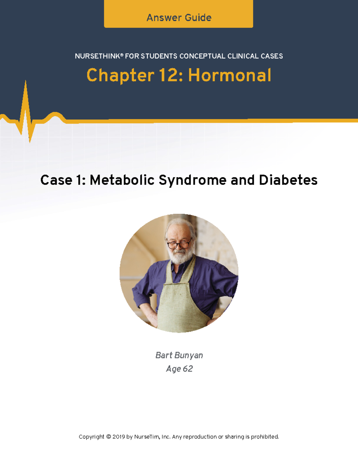 NURSETHINK® Clinical Cases - Ch. 12 Hormonal Insights & Answers - Studocu
