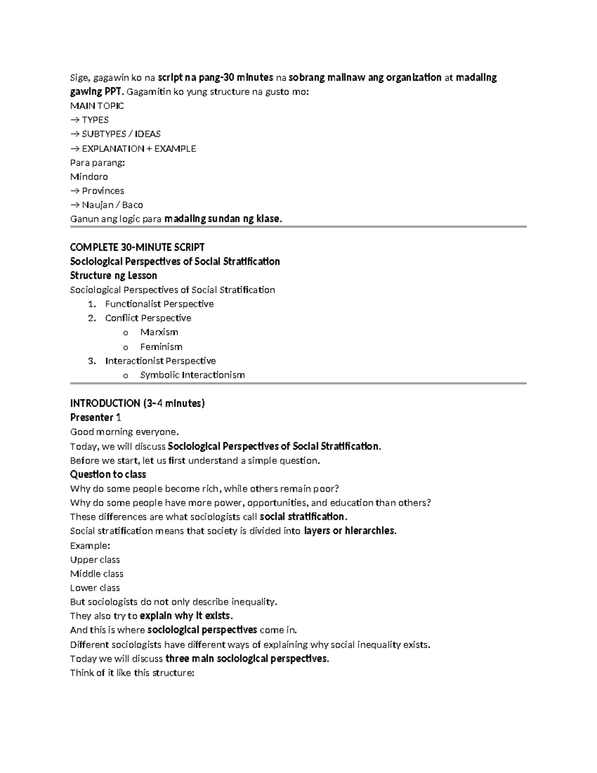 UCSP 101: Sociological Perspectives on Social Stratification - Complete ...