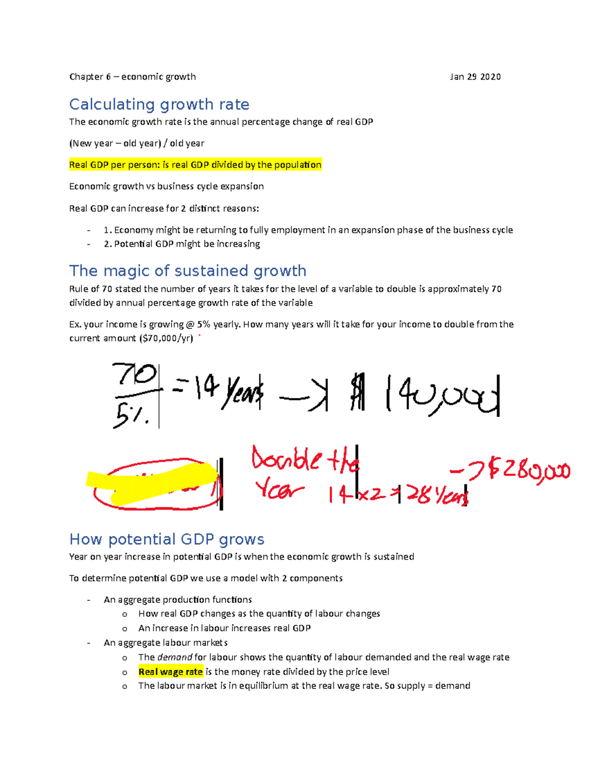 Chapter 6 economic growth - Chapter 6 – economic growth Jan 29 2020 ...