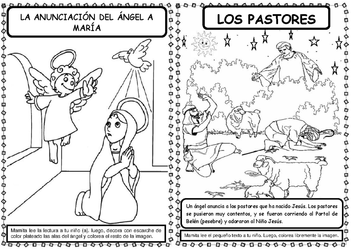 Tareas de religión - Semana 1: La anunciación y el nacimiento de Jesús ...
