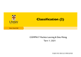 COMP9417 - UNSW Sydney - Machine Learning and Data Mining - Studocu