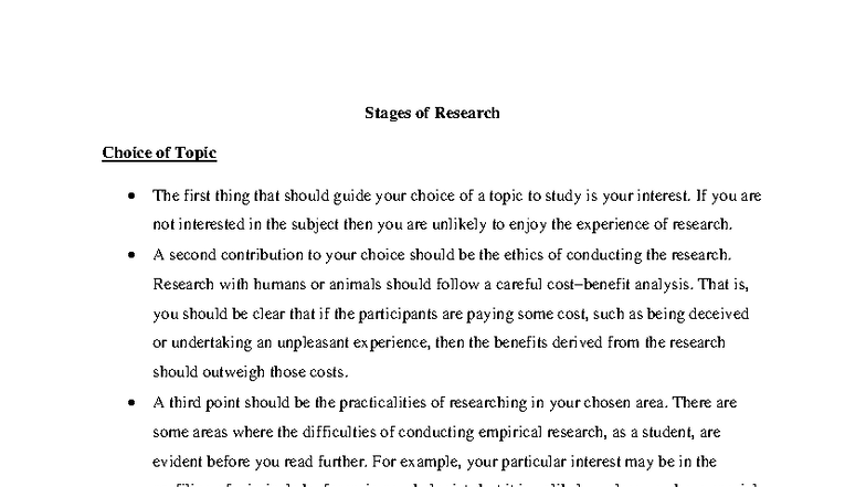 How to Conduct Research: A Guide for Psy619 Project Writing - Studocu