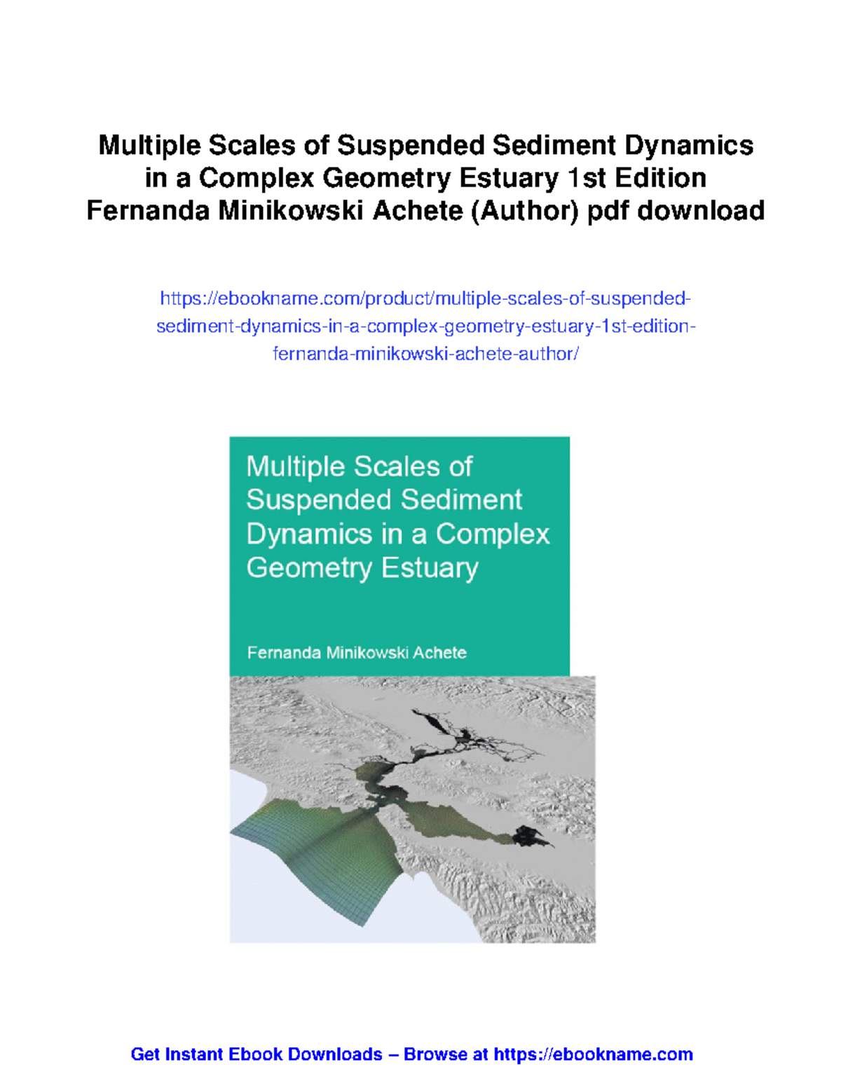 Multiple scales of suspended sediment dynamics in estuaries: A Ph.D ...