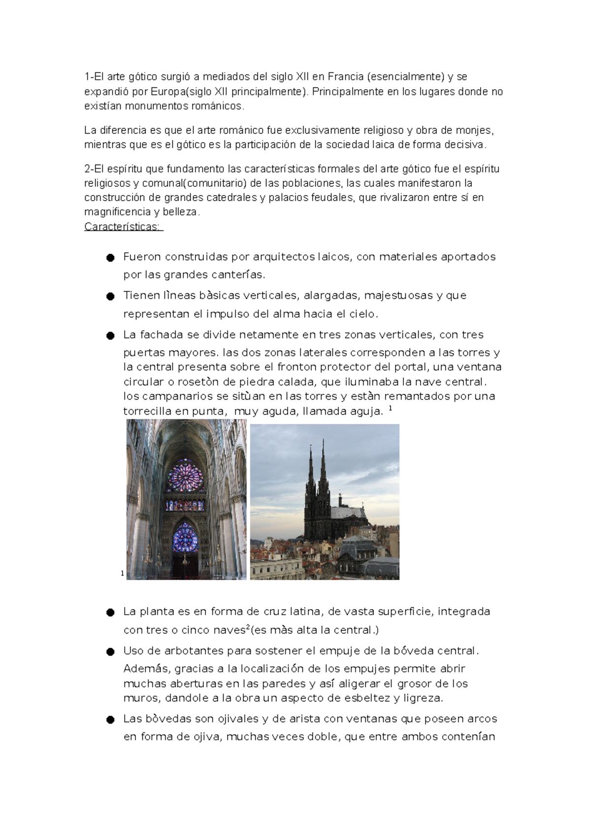 1-El arte gótico en Francia: Evolución y características del siglo XII ...