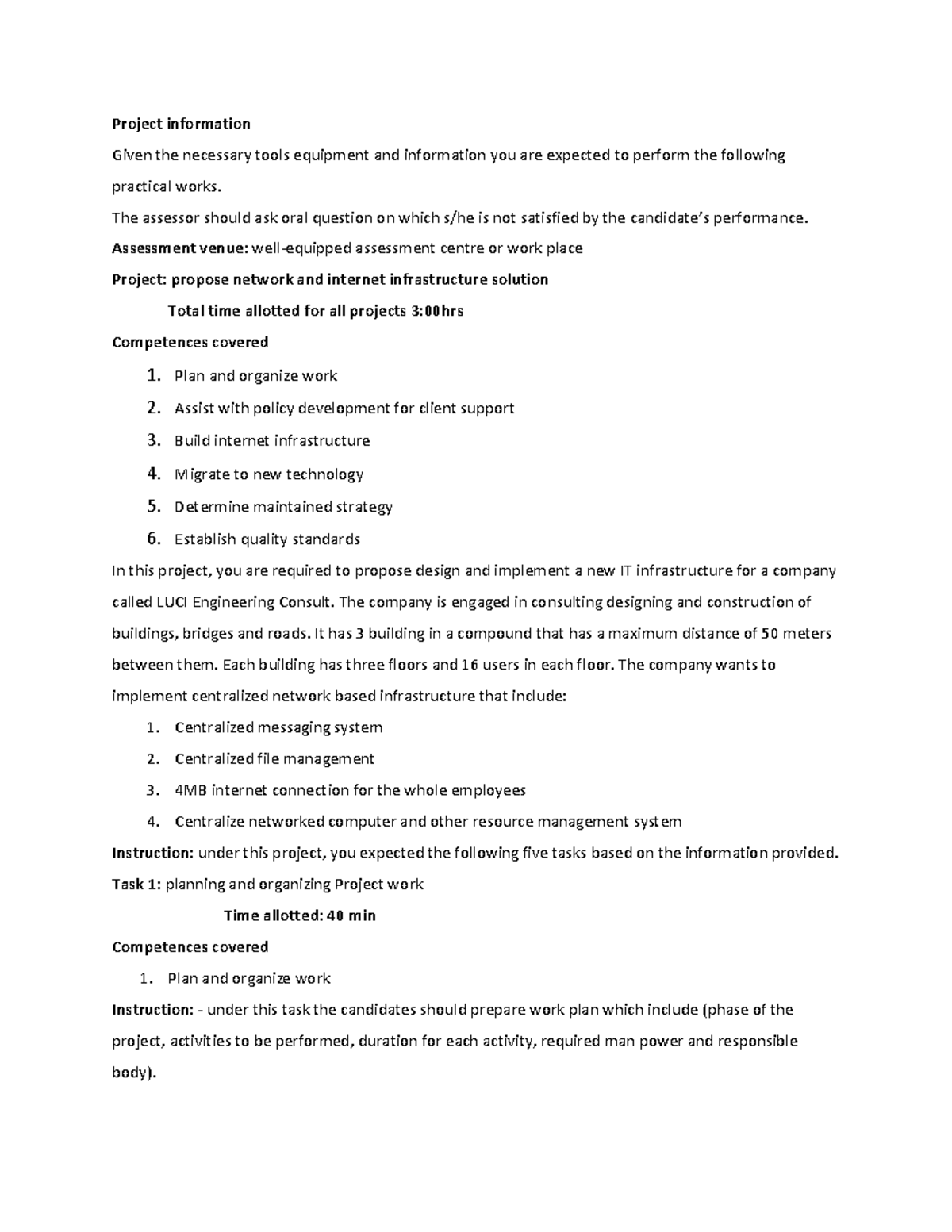 HNS L4Project - Hardware and networking services practical work questions for level 4 - Project ...