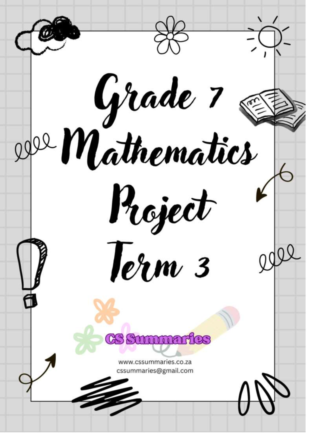 Mathematics Grade 7 Term 3 Formal Assessment Task 2024 - Studocu