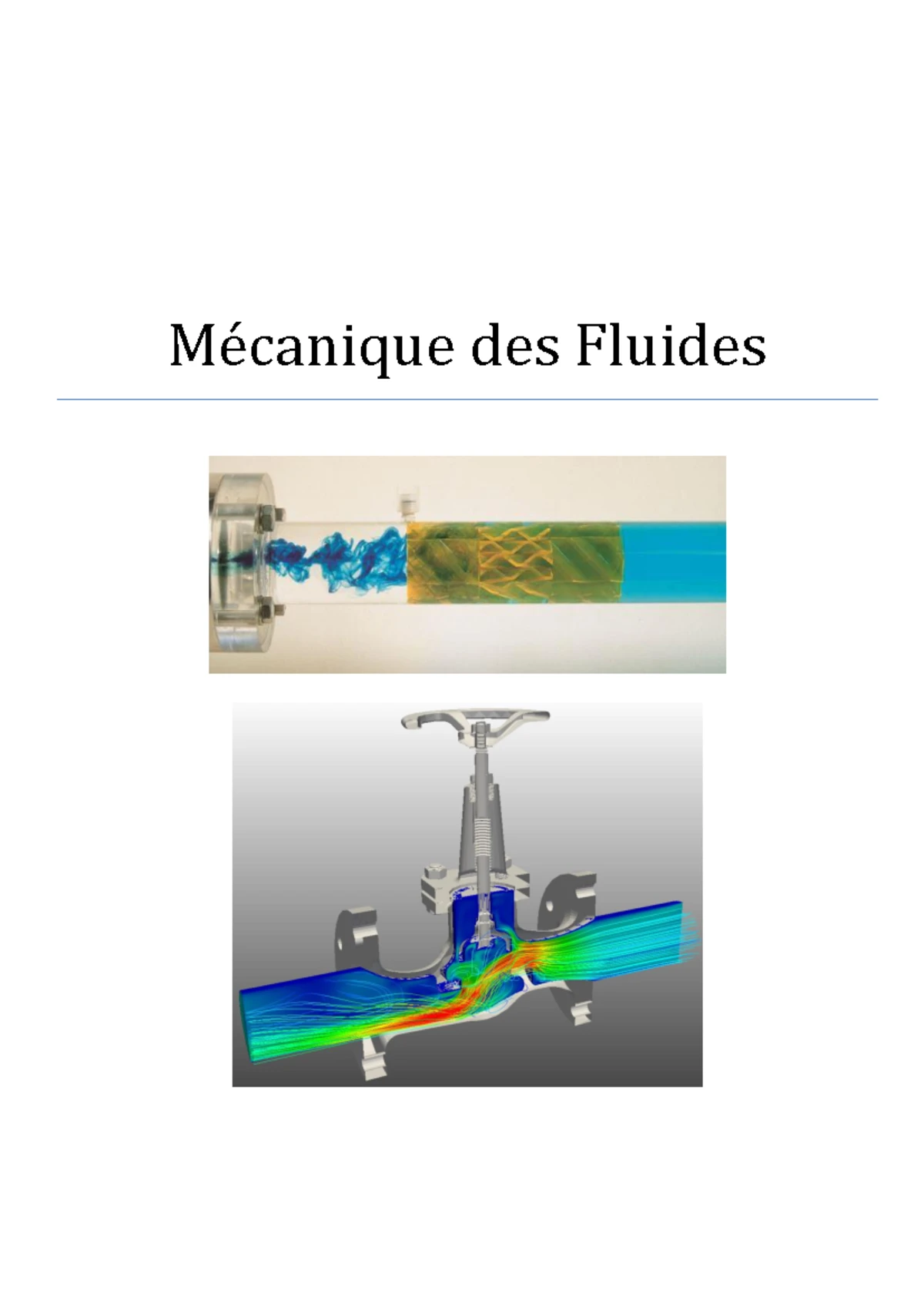 Chapitre 1 : Introduction à la Mécanique des Fluides - Studocu