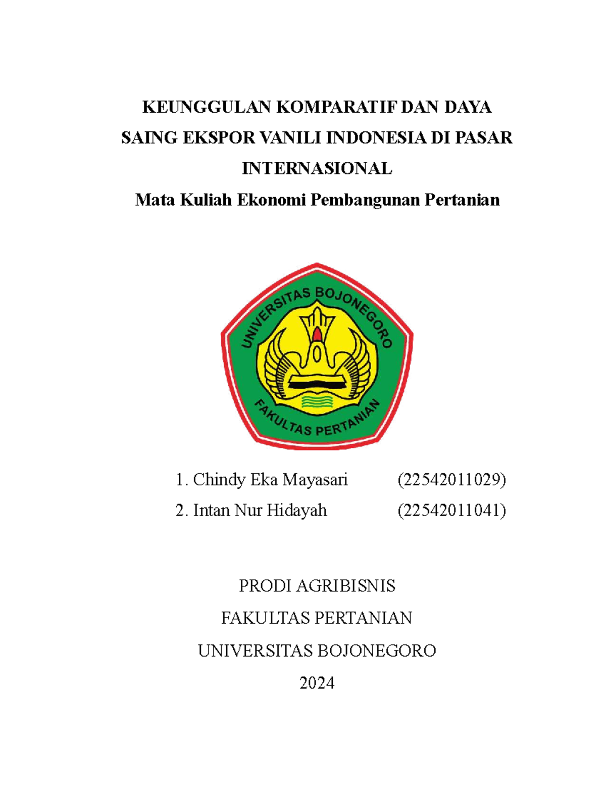 Tugas Review Jurnal Bu Devi (cover) - Copy - Agribusiness - KEUNGGULAN ...