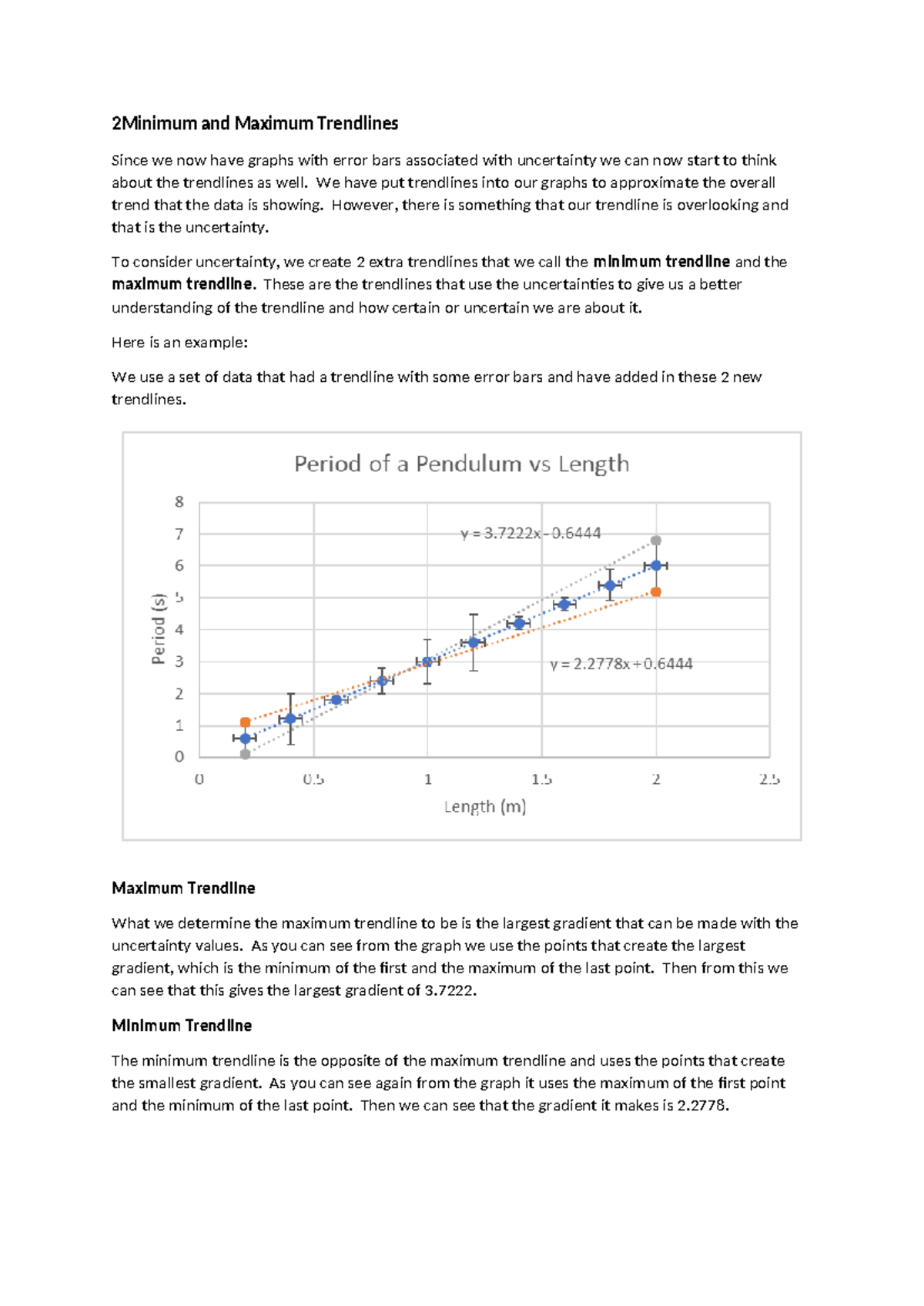 Minimum and Maximum Trendlines: Understanding Uncertainty in Data ...
