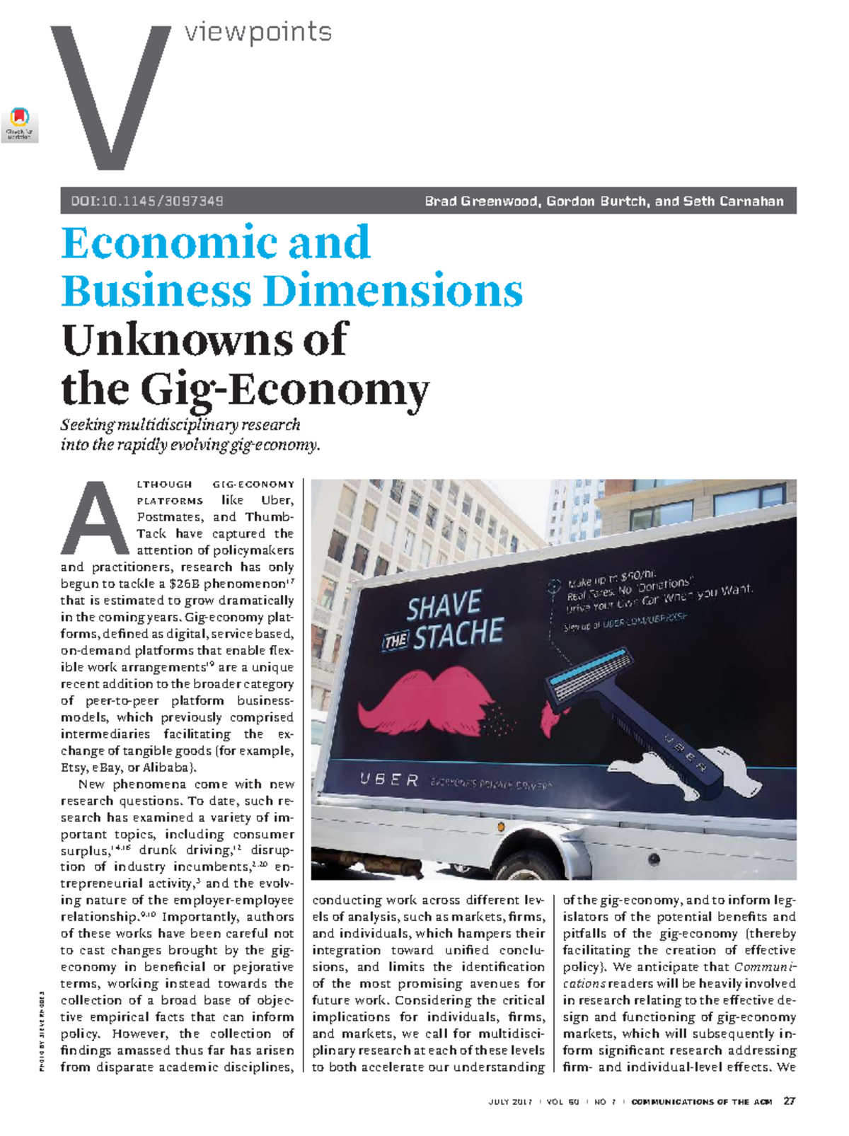 Economic and Business Dimensions: Unraveling Gig Economy Unknowns - Studocu