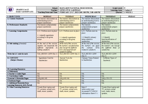 Cookery 8 DLL Week 2 - Republic of the Philippines Department of ...