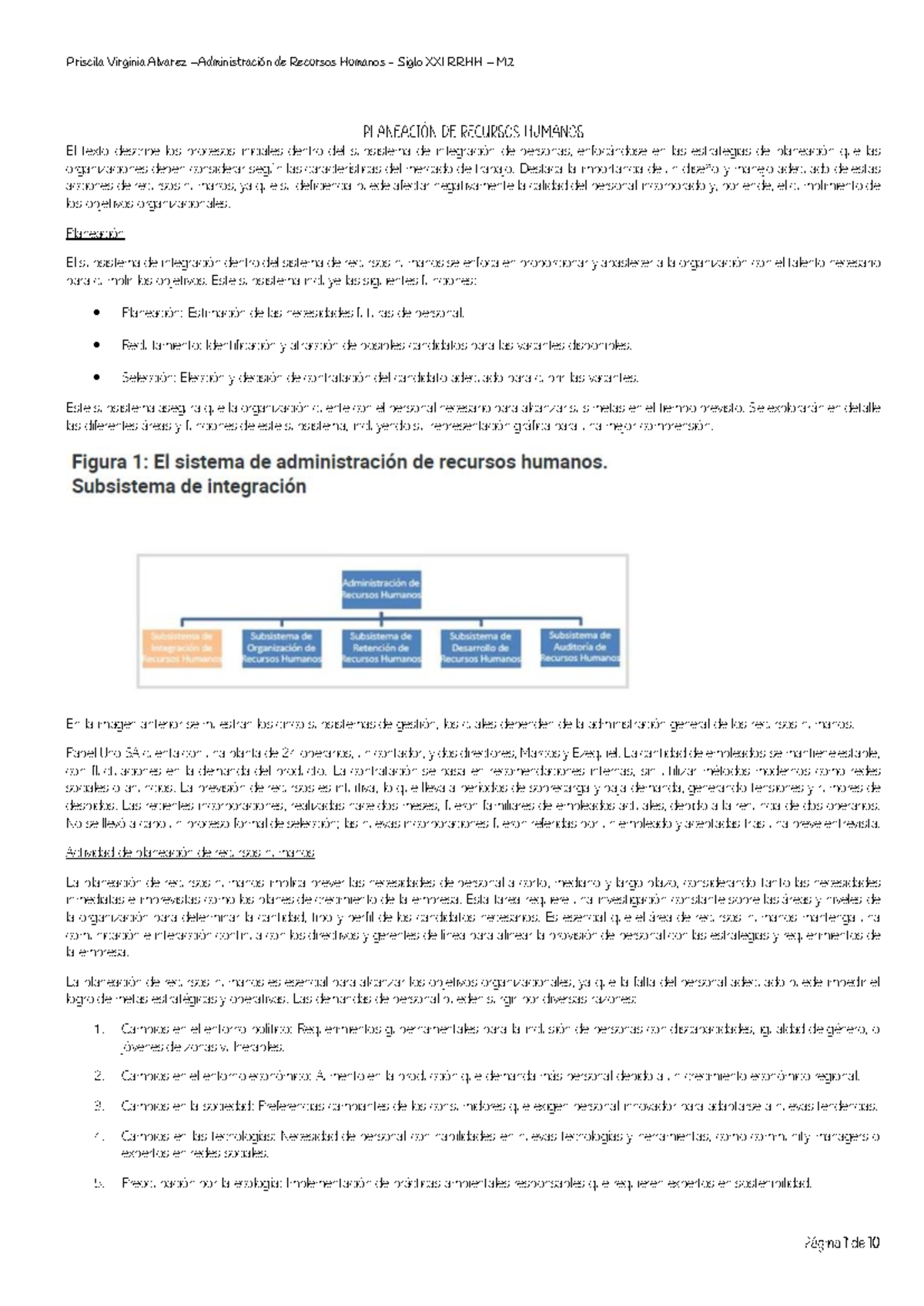 Administración de Recursos Humanos M2: Planeación y Selección de ...