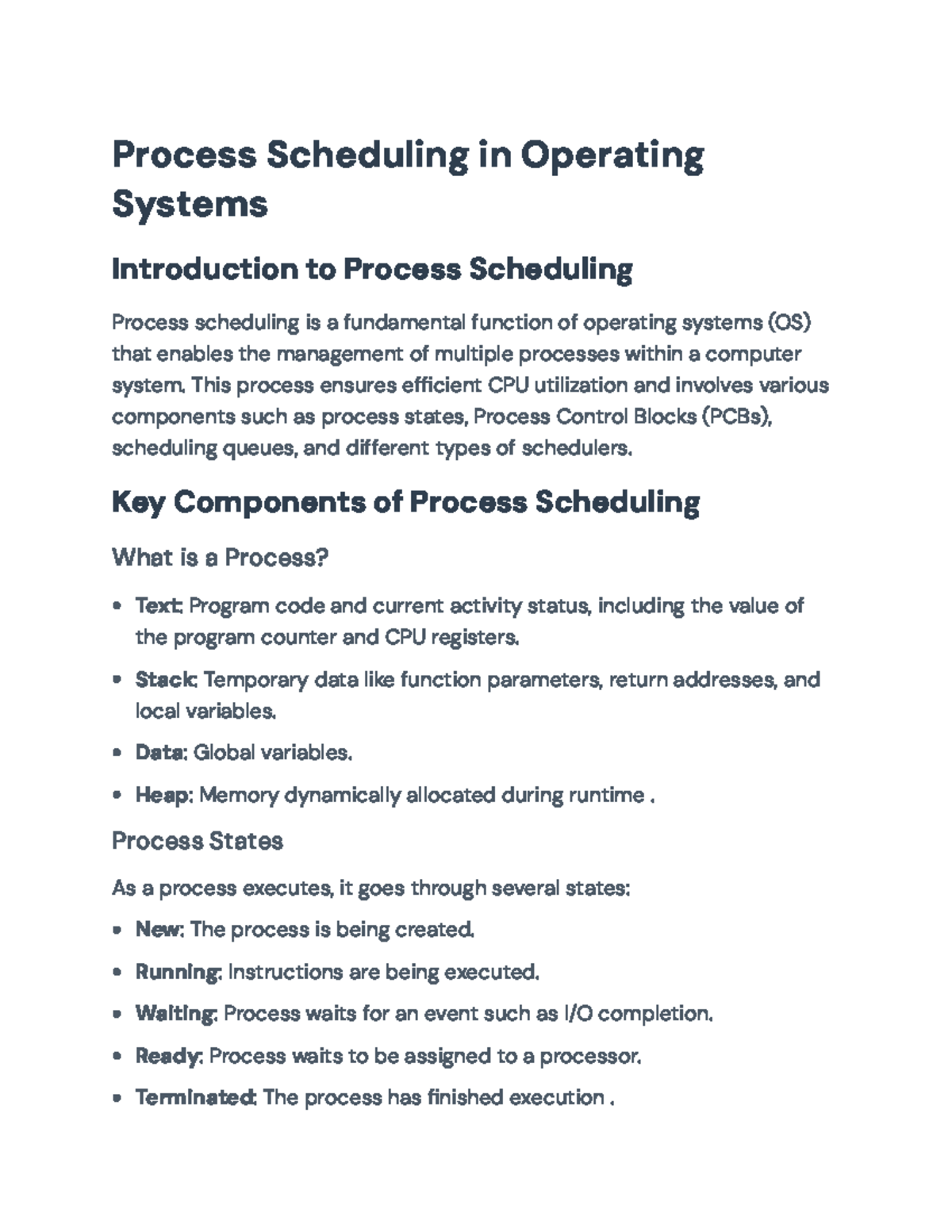 Process Scheduling in Operating Systems: Key Concepts and Practices ...