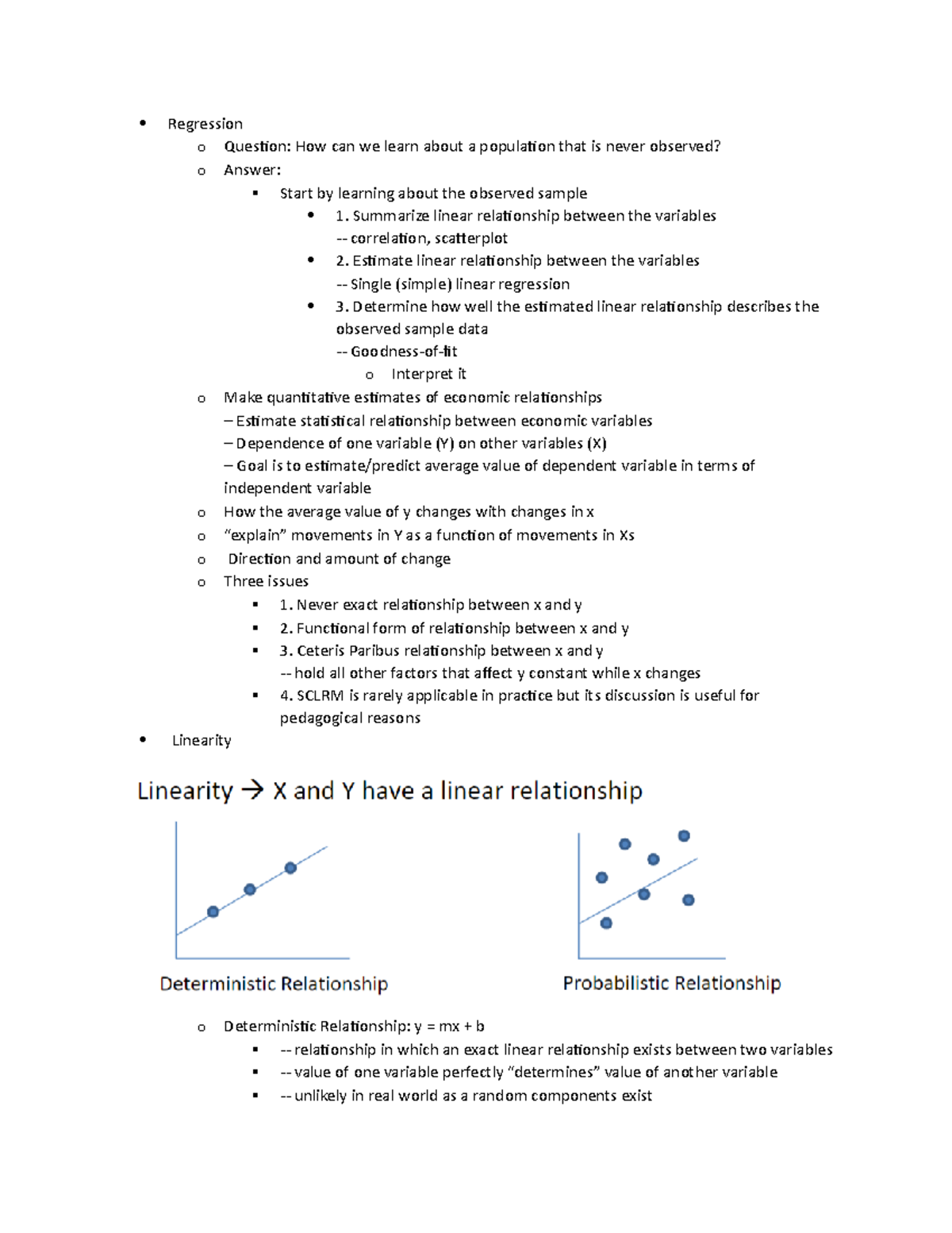 OLS Single Variable Regression & Markov Analysis Overview - Studocu