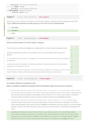 Tarea Práctica 4: Evaluación de Aprendizaje en Google Forms - Unidad 2 - Studocu