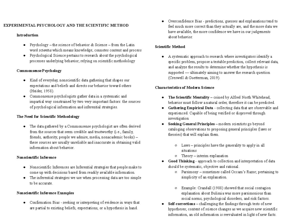 Expe-Psych-Reviewer: Understanding Experimental Psychology and ...