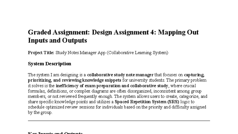 M6-4: Design Assignment 4 - Study Notes Manager App Overview - Studocu