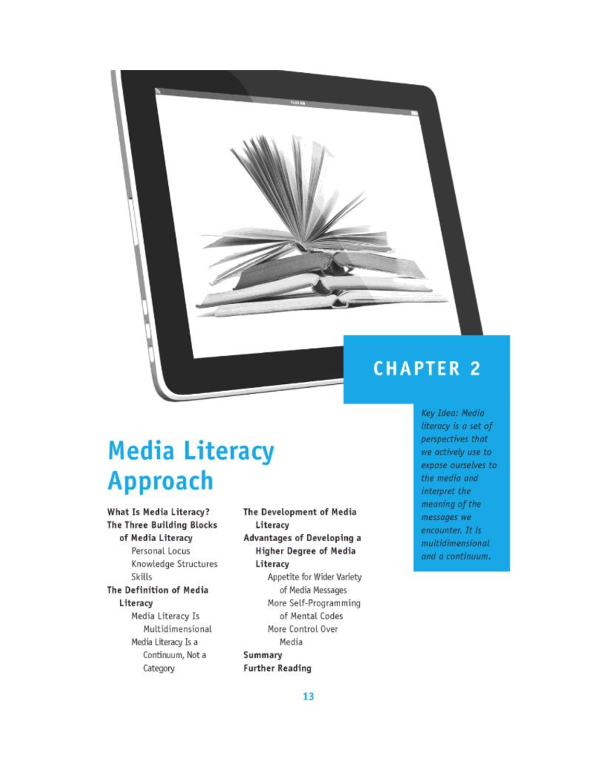 Media Literacy - anh - CHAPTER 2 Key Idea: Media literacy is a set of ...