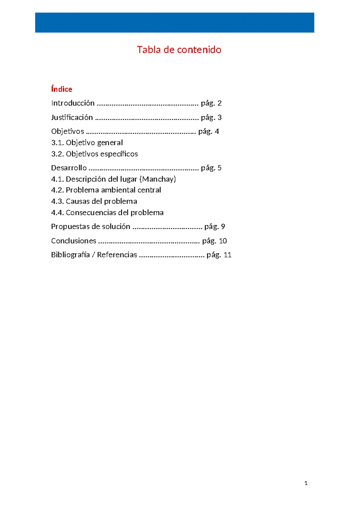 Informe sobre Problemas Ambientales en Manchay - CCSS 2023 - Studocu