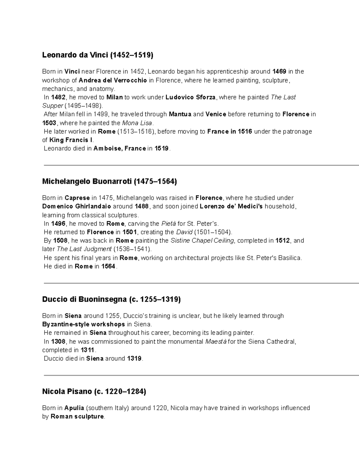 Renaissance Art: Highlights and Influences from High Renaissance to ...