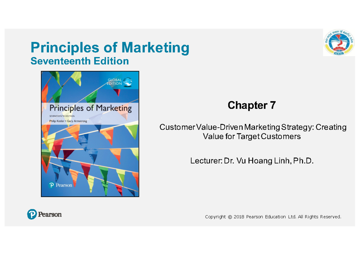 Chapter 7 - Marketing Lecture Slides: Customer Value Strategies - Studocu