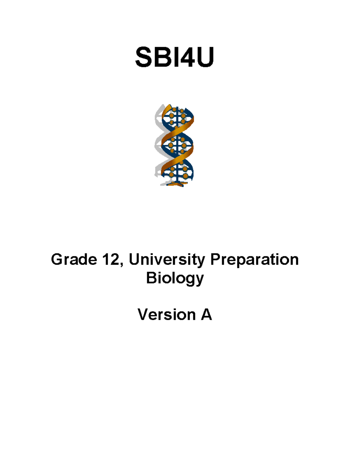 SBI4U Biology: Lesson 1 - Introduction to Biochemistry and Cell ...