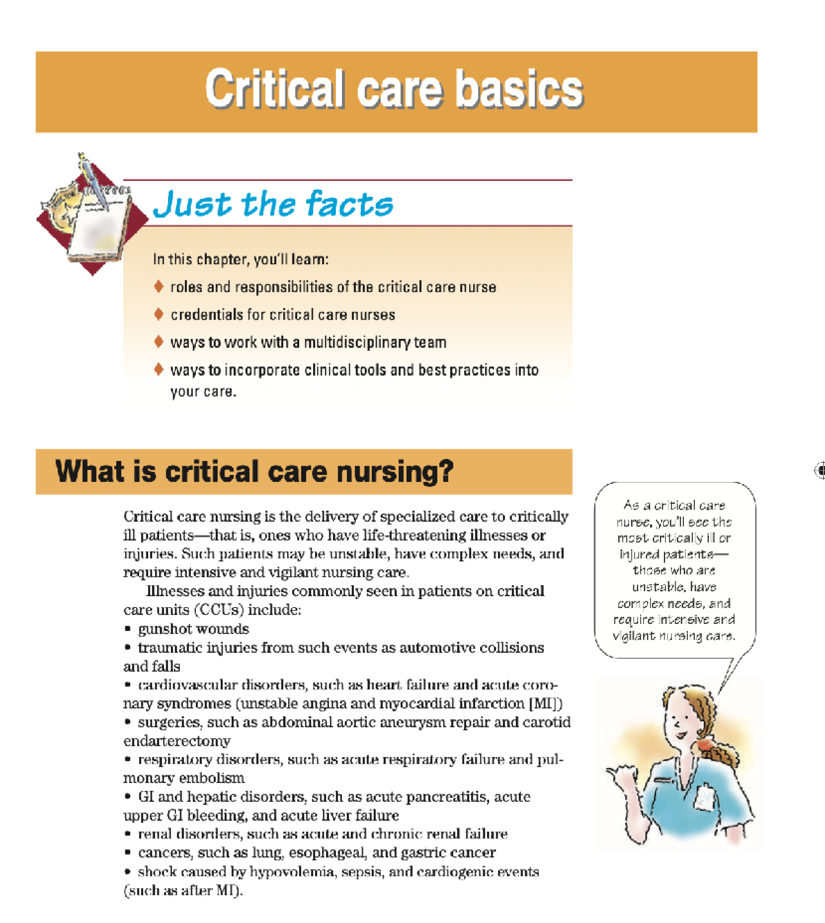Critical Care Nursing Basics - Critical care basics Just the facts In ...