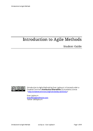CS8072 Agile Methodologies anna univ - CS8072 AGILE METHODOLOGIES L T P C 3 0 0 3 OBJECTIVES: To ...