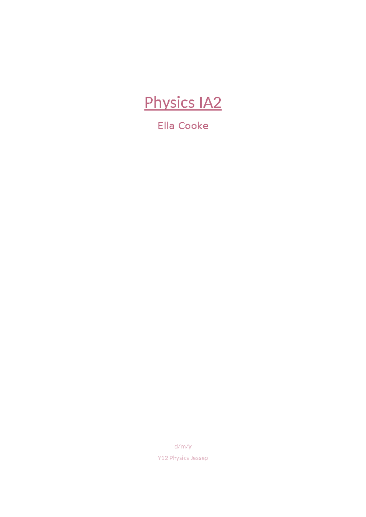 Physics IA2 Y12: Exploring Magnetic Force vs. Distance Relationships ...