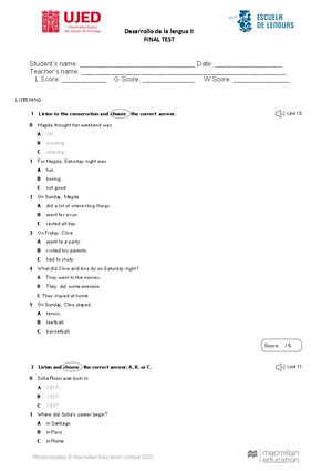 UNIT 01 Extra Gram Exercises - NAME: _________________________ DATE ...