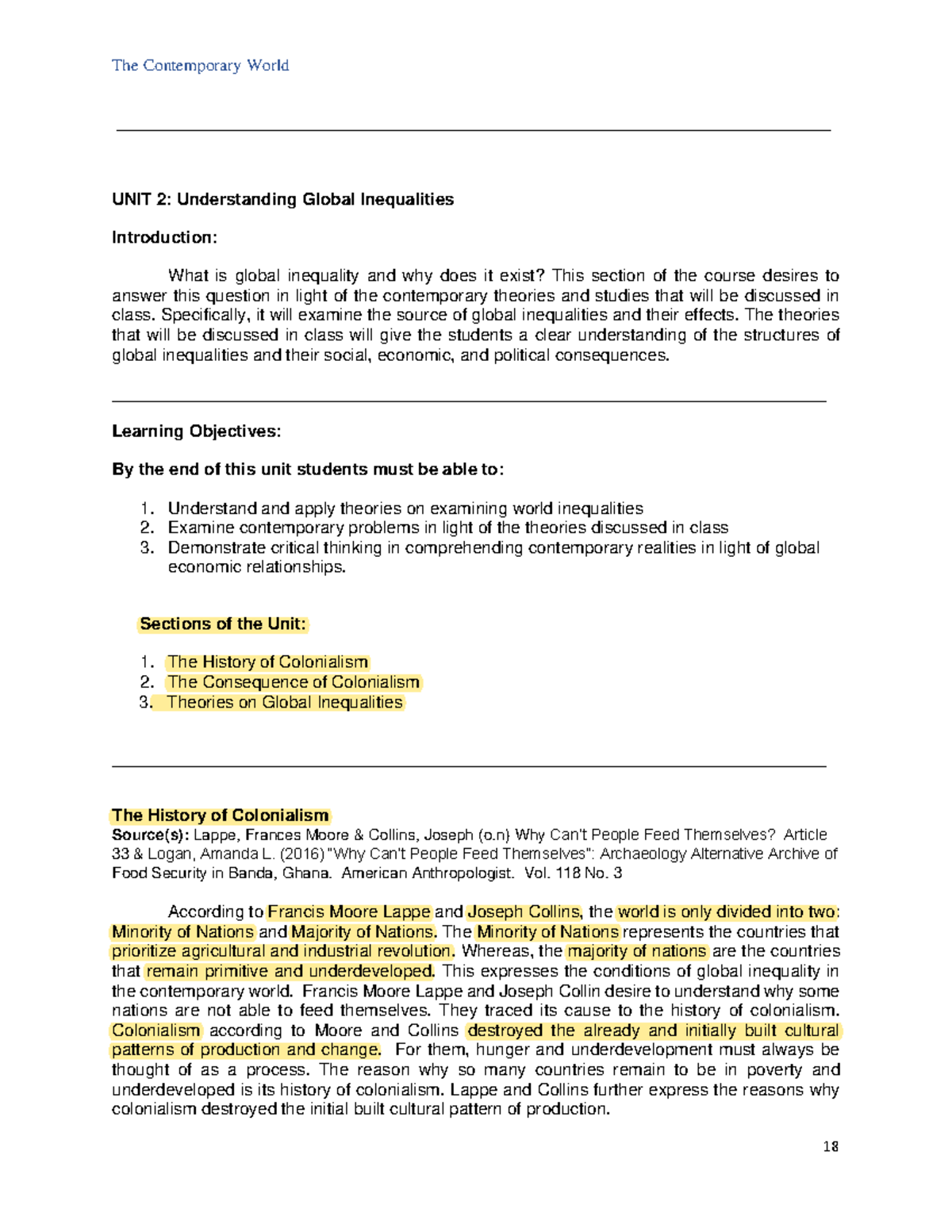 Lecture 2 - Module - Global Inequalities pages-18-32 - - Studocu