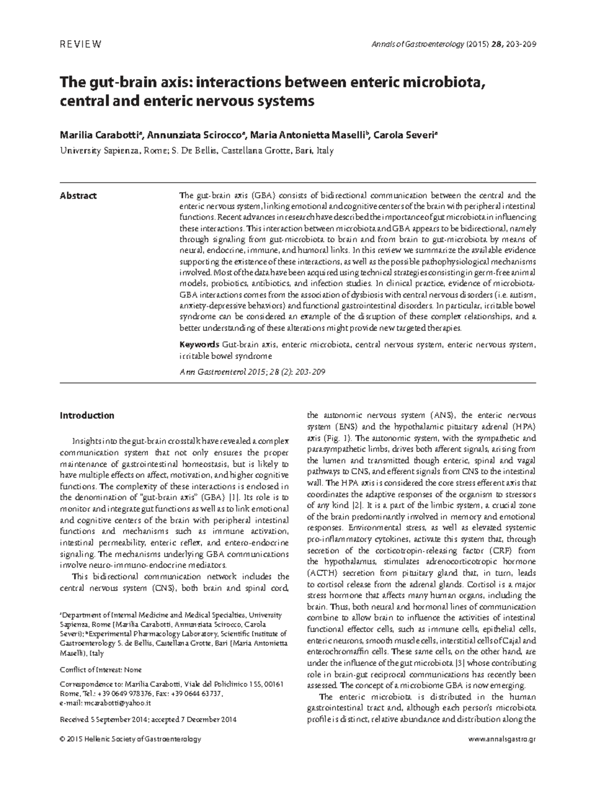 The Gut-Brain Axis: Microbiota Interactions and IBS Insights (GASTRO 28 ...