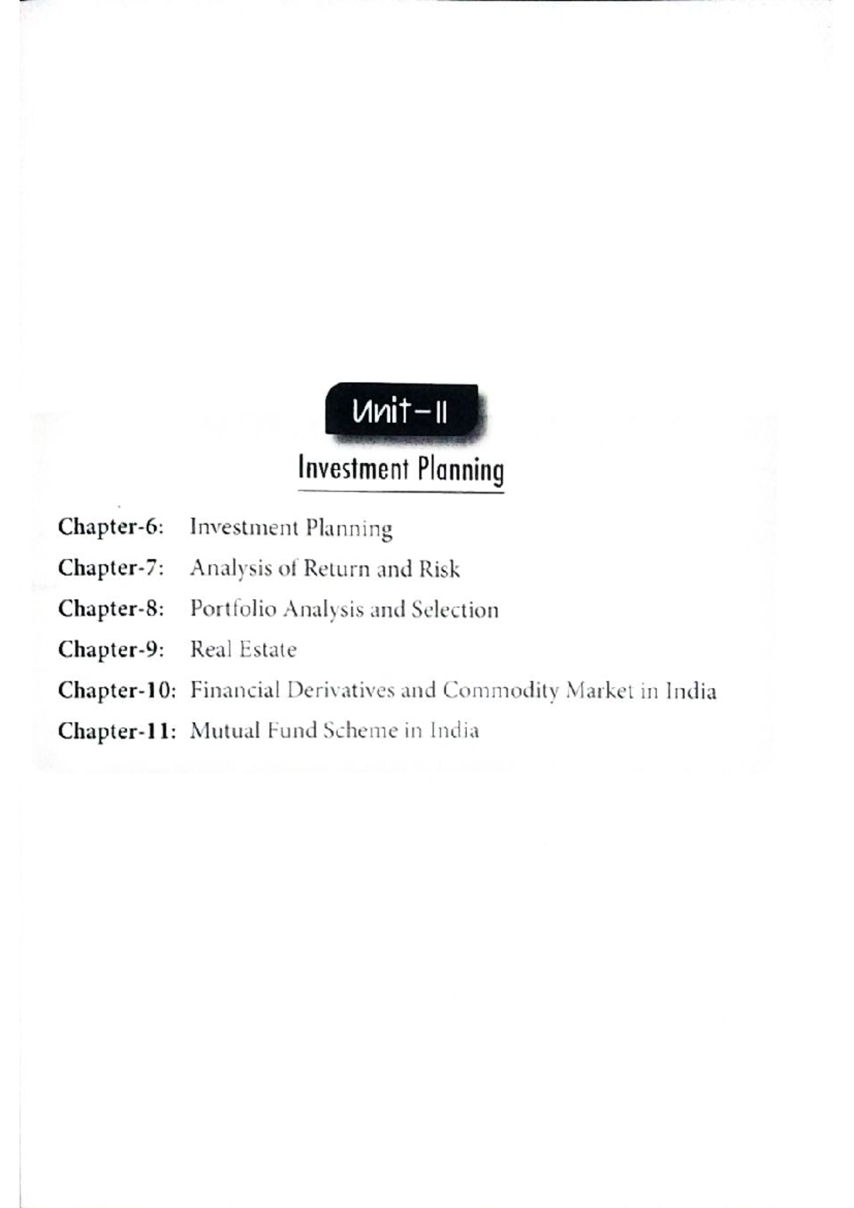 Unit 2: Comprehensive Guide to Investment Planning and Strategies - Studocu