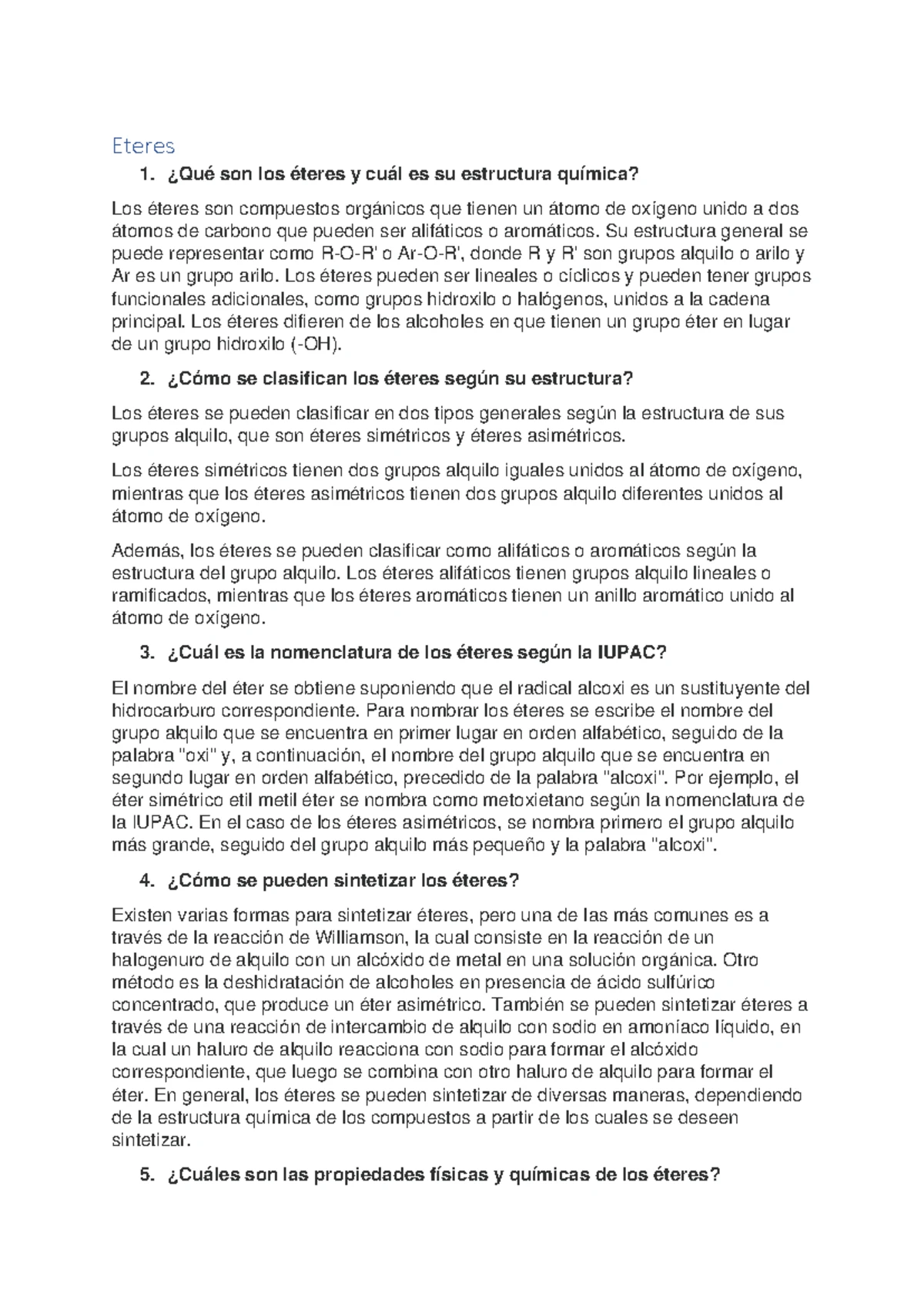 Tabla de radicales orgánicos - Fórmulas y nombres - Studocu