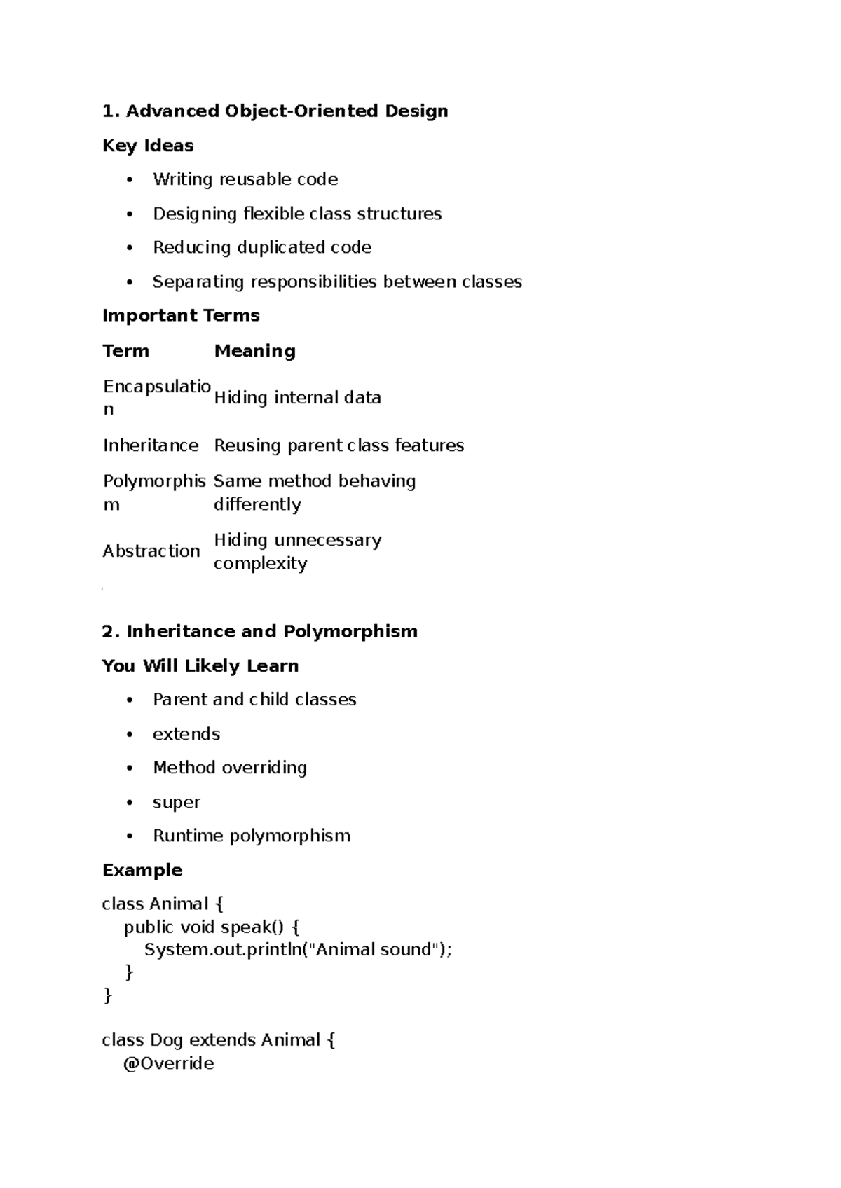 Lecture 50: Key Concepts in OOP - CITS2005 - Studocu