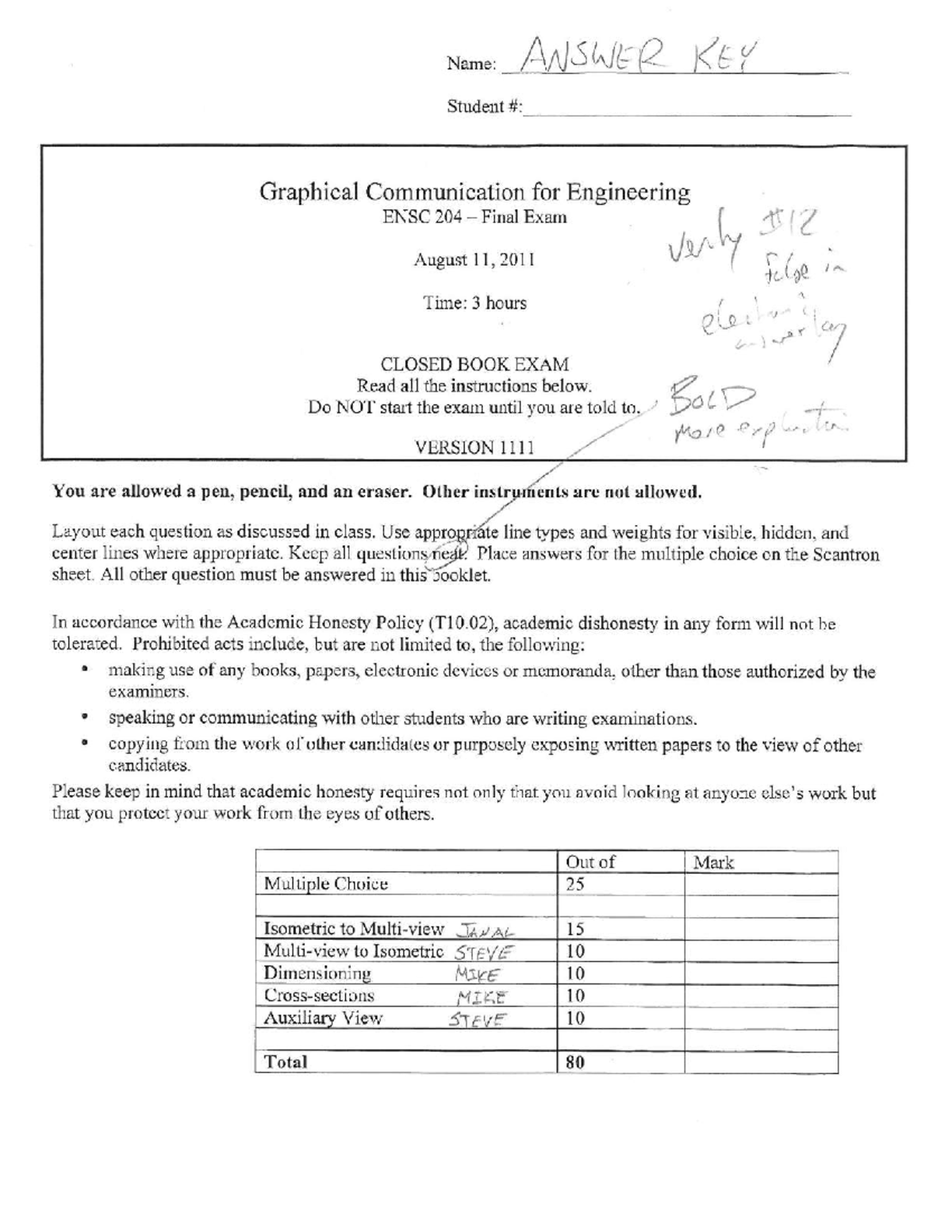 Sample/practice exam 11 August 2011, questions and answers - ENSC 204 ...