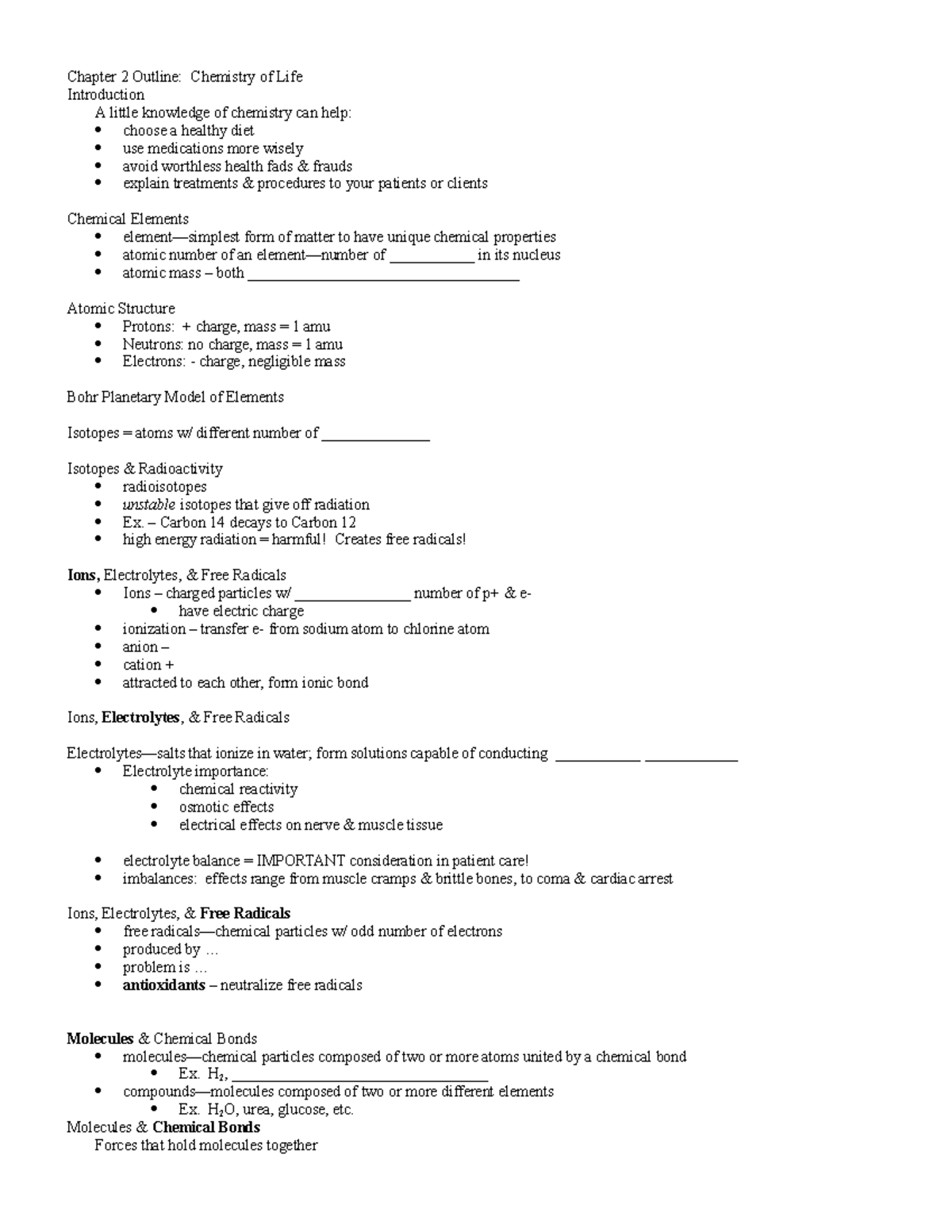 Chapter+2+Outline - Lecture notes for theme 2 - Chapter 2 Outline ...