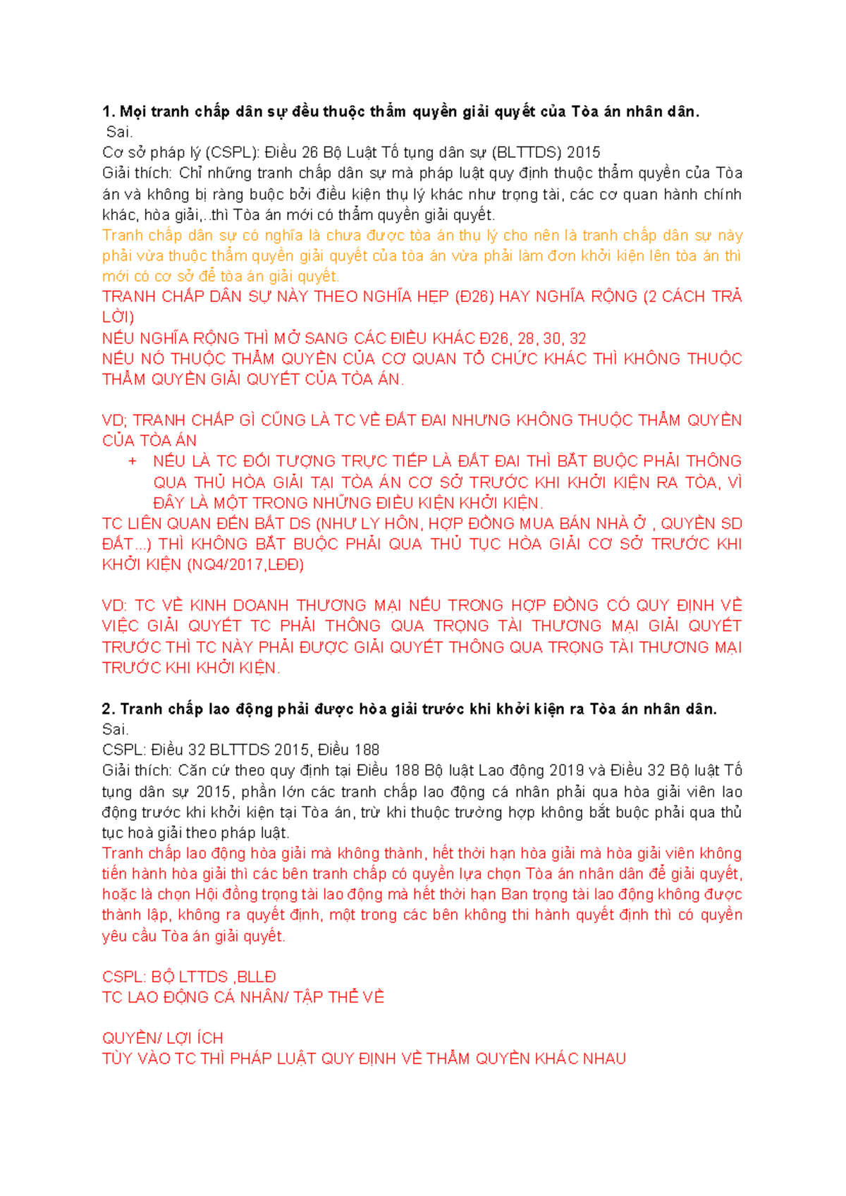 BÀI TẬP THẢO LUẬN TTD 2: THẨM QUYỀN GIẢI QUYẾT TRANH CHẤP DÂN SỰ - Studocu
