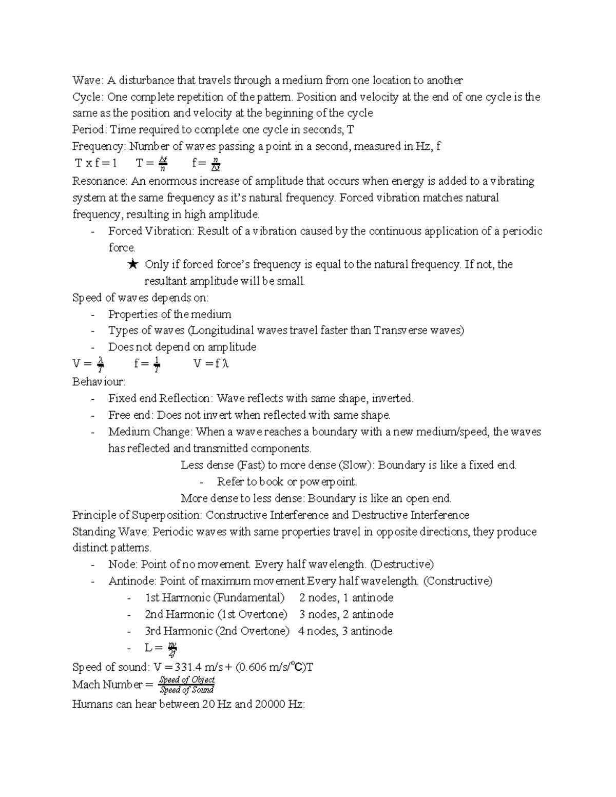 SPH3U Summer Course Lesson Plan: Motion, Forces, Energy & Waves - Studocu