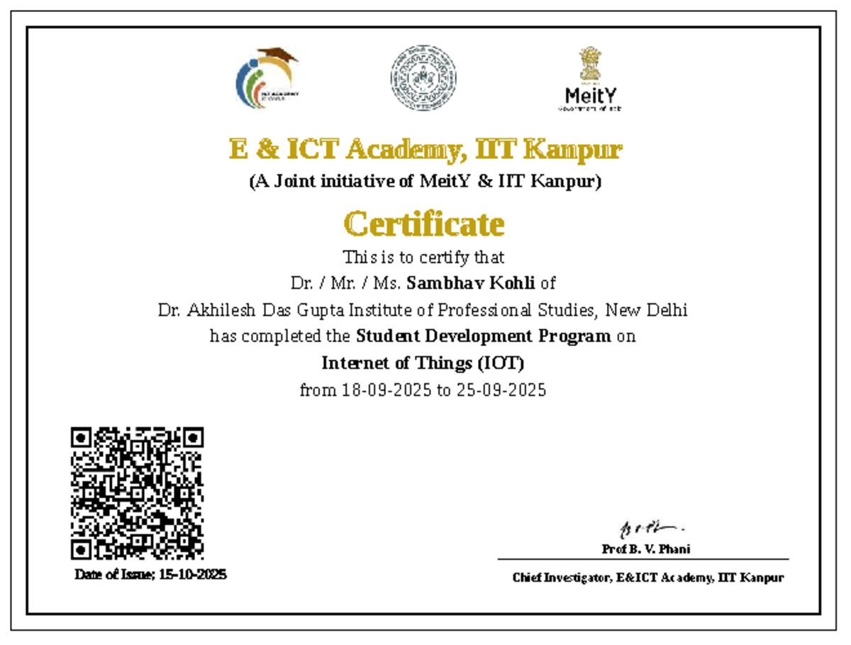 Certificate - E&ICT Academy, IIT Kanpur - E & ICT Academy, IIT KanpurE ...