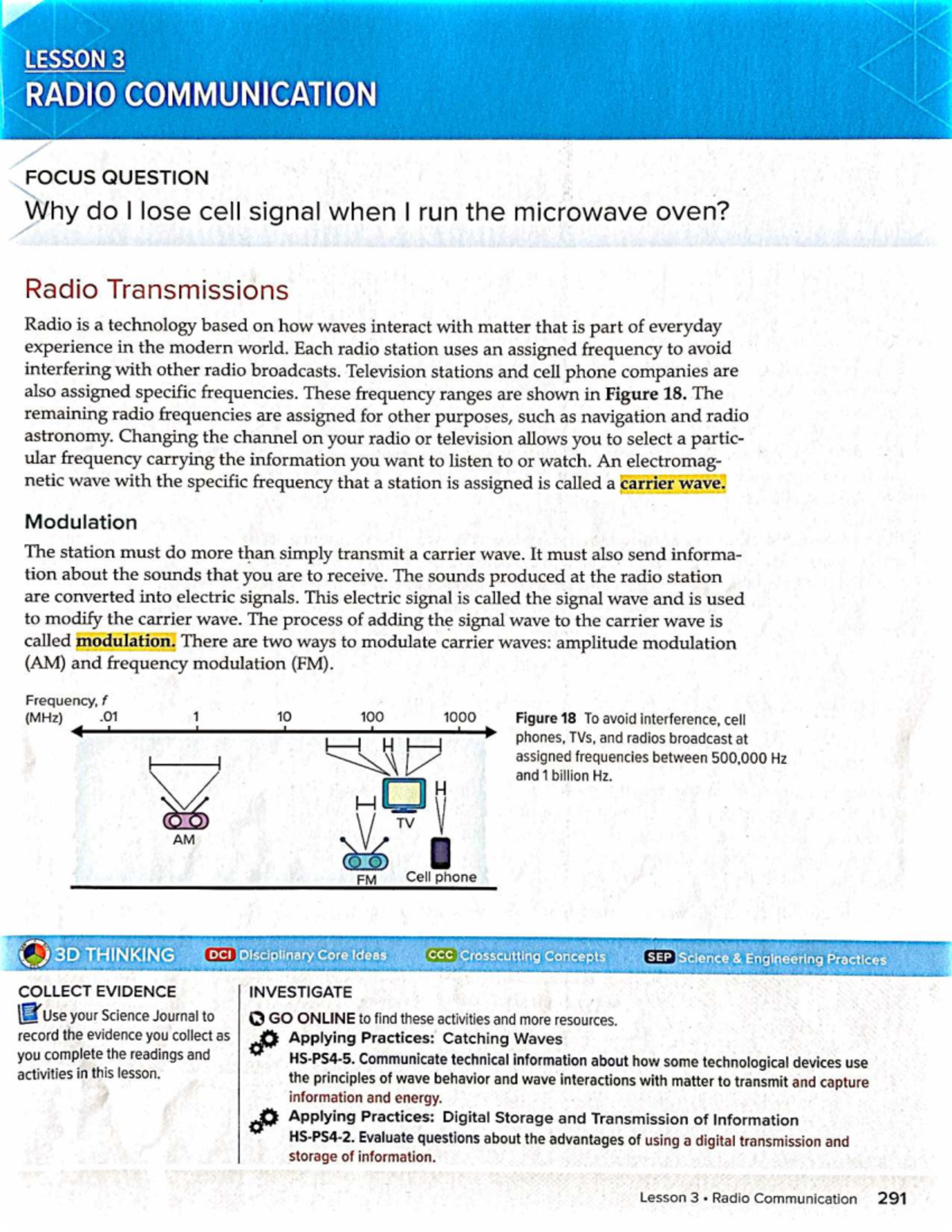LESSON 3: RADIO COMMUNICATION AND SIGNAL MODULATION - Studocu