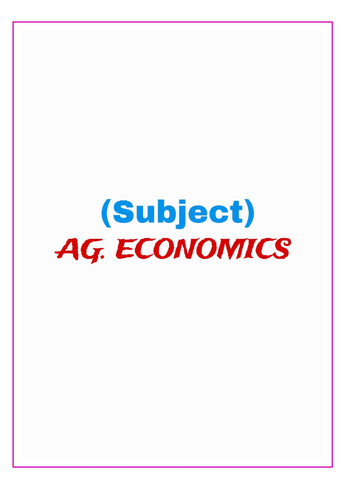 AG. ECONOMICS 7th Edition: Key Concepts and Definitions - Studocu