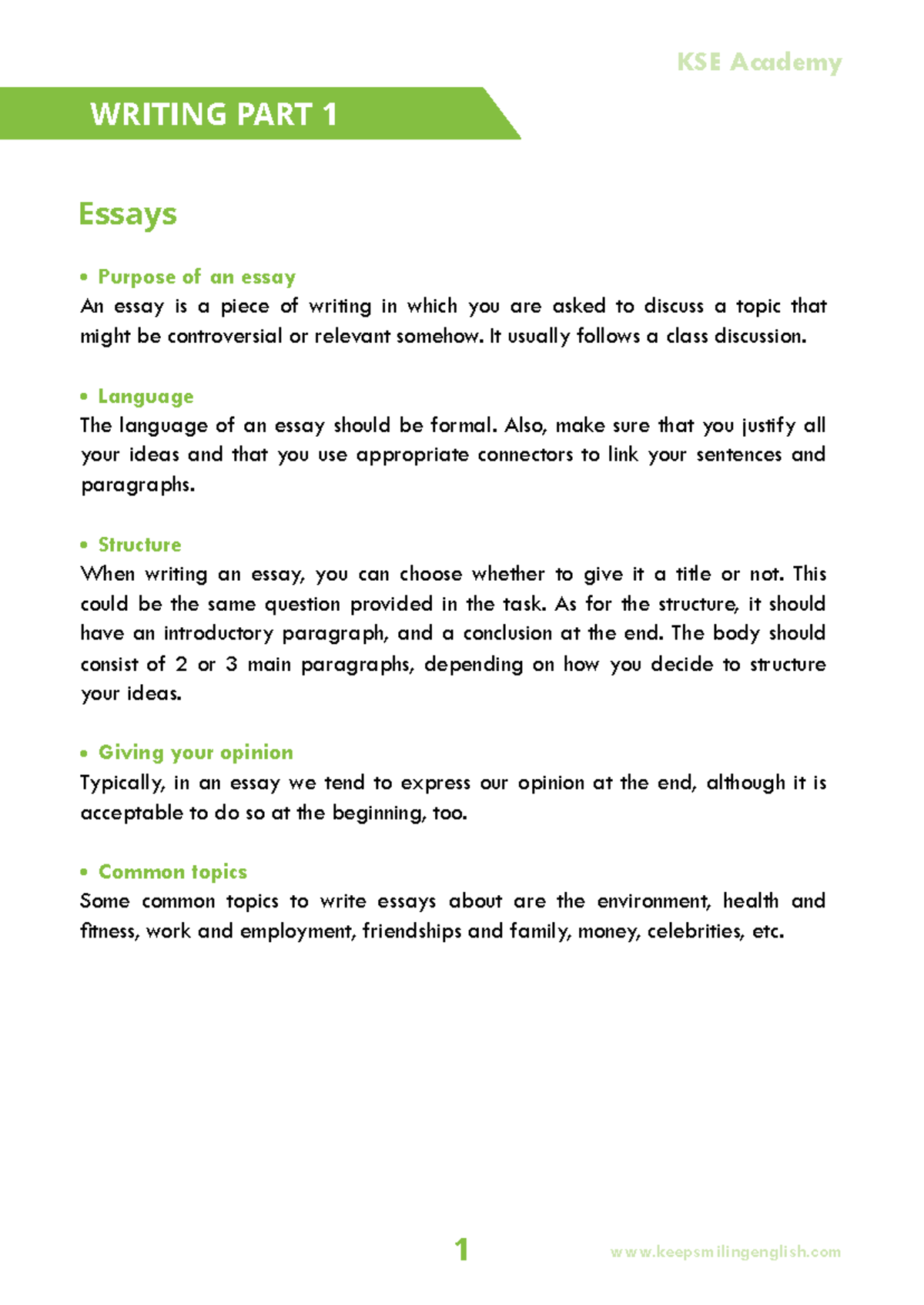 FCE Essay Writing Guide: Tips, Structure & Sample Tasks - Studocu