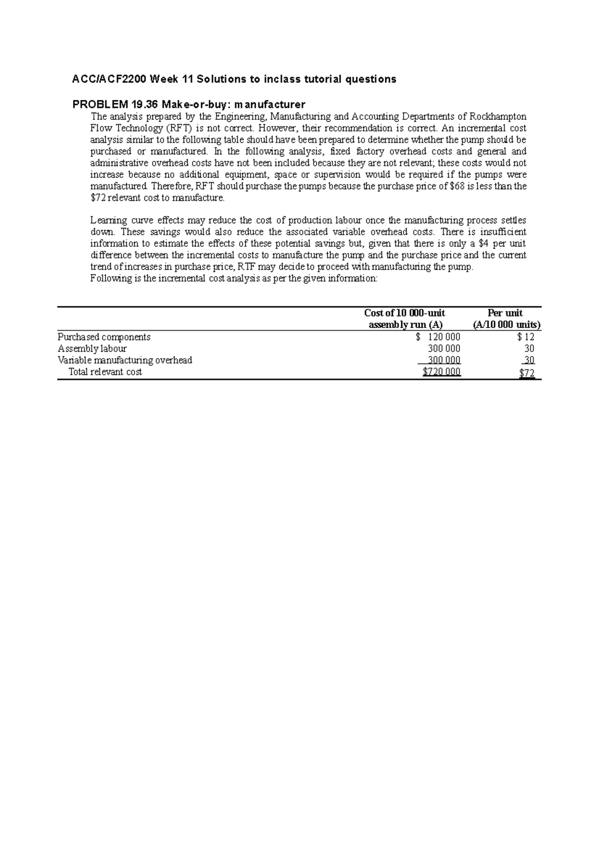 Tutorial Solutions Week 11 2023 (10) - ACC/ACF2200 Week 11 Solutions to ...