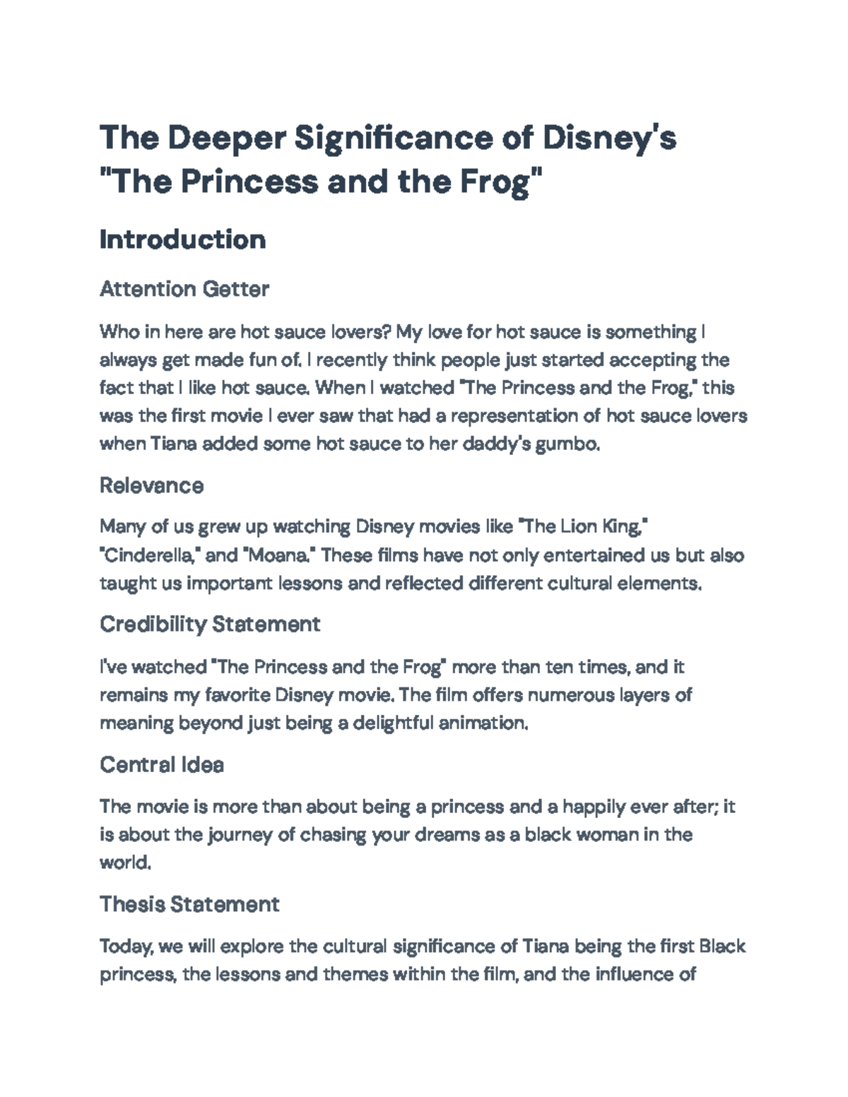 Cultural Significance and Themes in "The Princess and the Frog" (ENG ...
